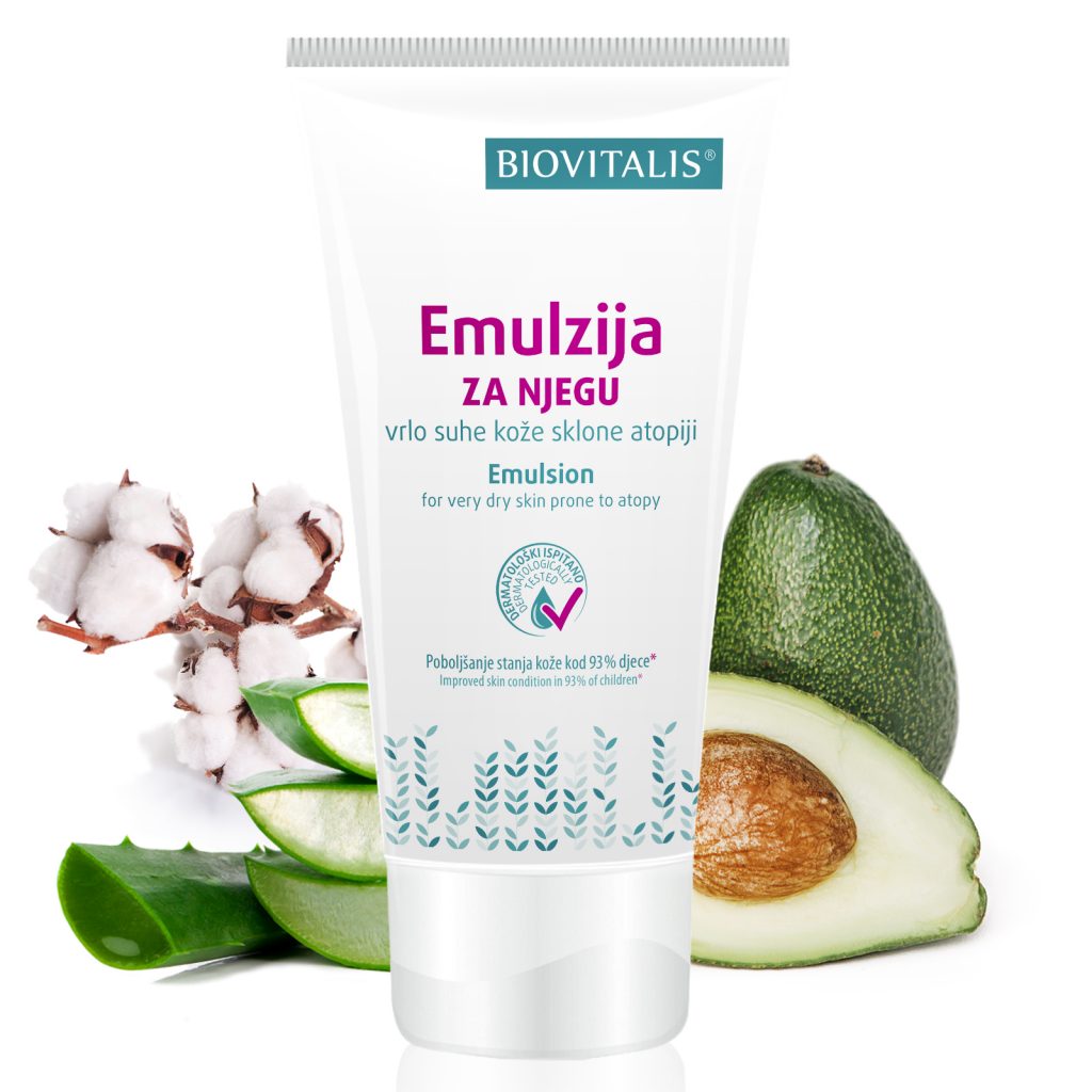 Emulzija za njegu vrlo suhe kže sklone atopiji 150ml Biovitalis